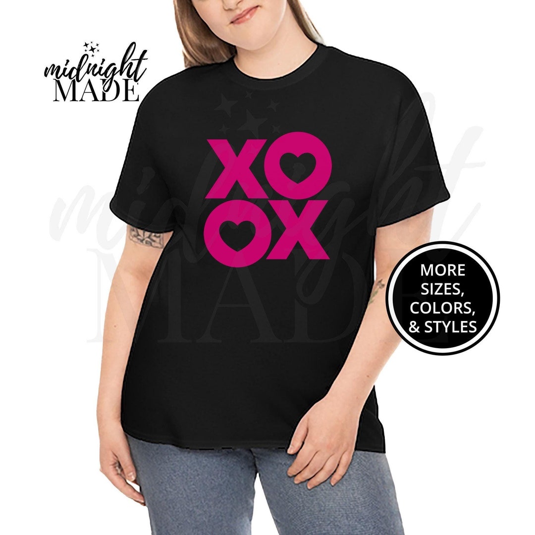 Cute Pink XOXO Valentine Shirt Gift, Pink XOXO T-shirt Tee, Friend ...