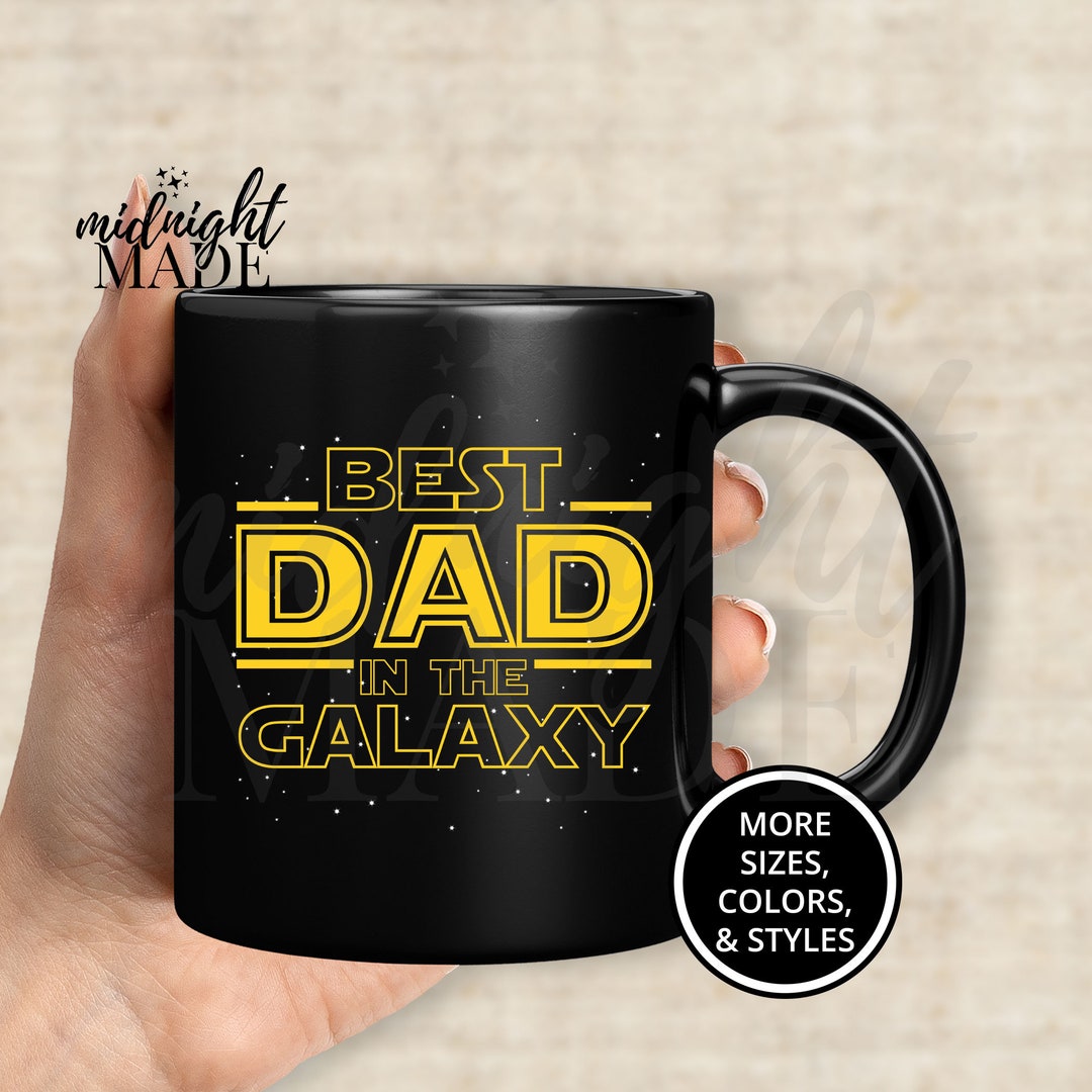 Custom Personalized Cool Dad Mug Gift, Best Dad in the Galaxy Coffee ...