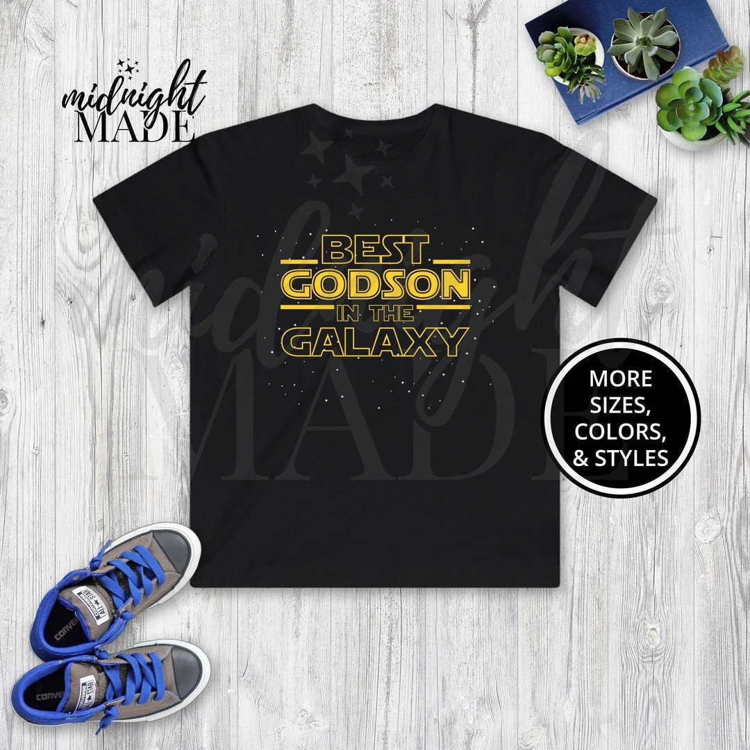 Godchild Godson T-shirt Gift, Best Godson in the Galaxy Tee Shirt ...