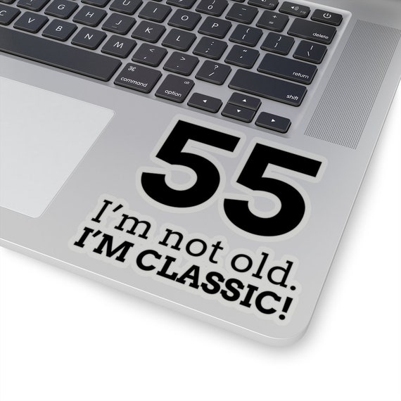 55th Birthday Sticker Gift for 55 Year Old Fifty Fifth - Etsy