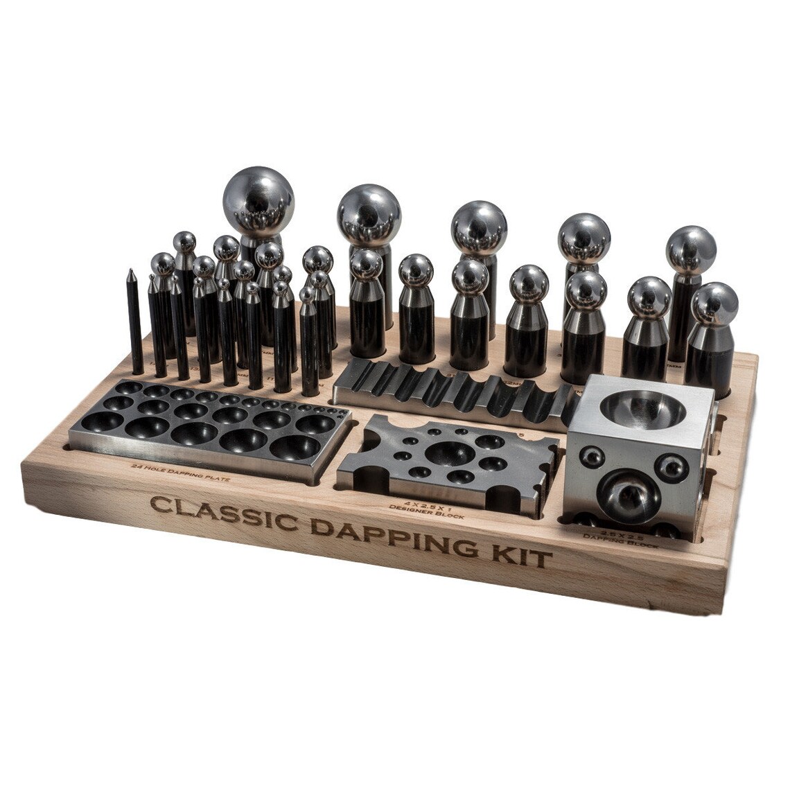 Paruu Classic Dapping Kit 33 Pcs With Wood Base PR1026 - Etsy