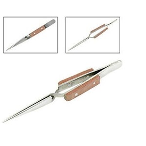 PARUU® Set of Fiber Grip Cross Locking Tweezers for Jewelry & Soldering ...