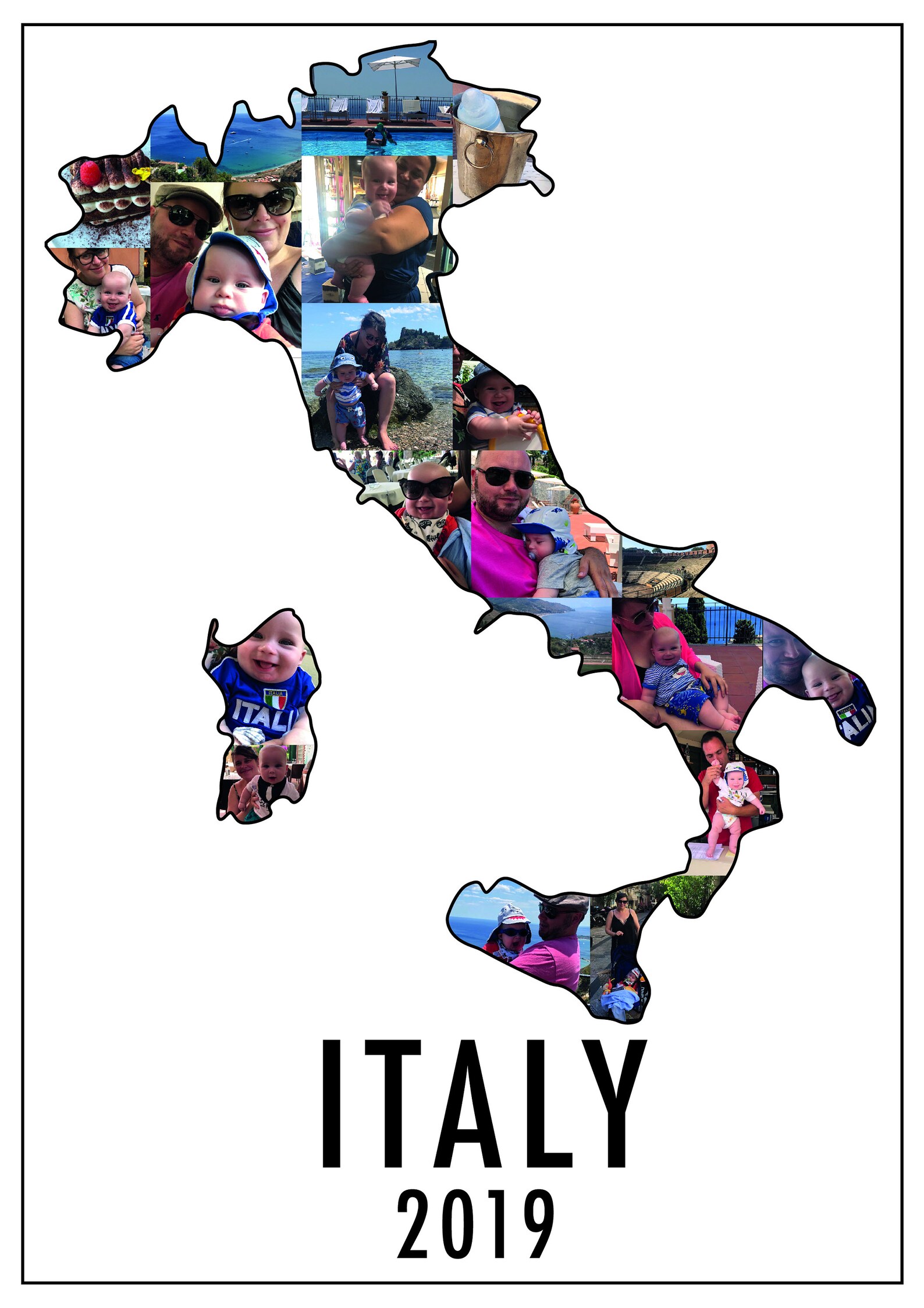ANY COUNTRY Holiday Photo Collage Print / A4 Print / Gifts for - Etsy