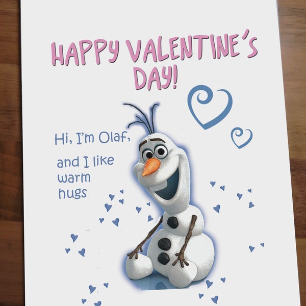 Olaf Valentines - Etsy