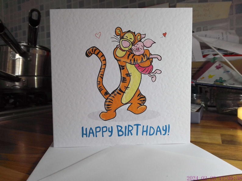 Tiggerific Birthday Card - Can Be Personalised - Etsy