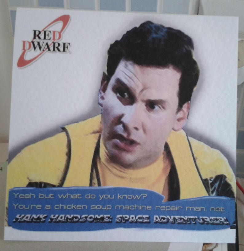 Homemade Rimmer Red Dwarf Card. Just Because. Birthday. - Etsy UK