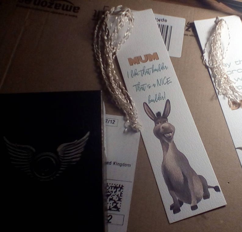 Donkey From Shrek Personalised Handmade Bookmark. Nice Little Gift ...