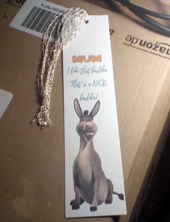 Donkey From Shrek Personalised Handmade Bookmark. Nice Little | Etsy