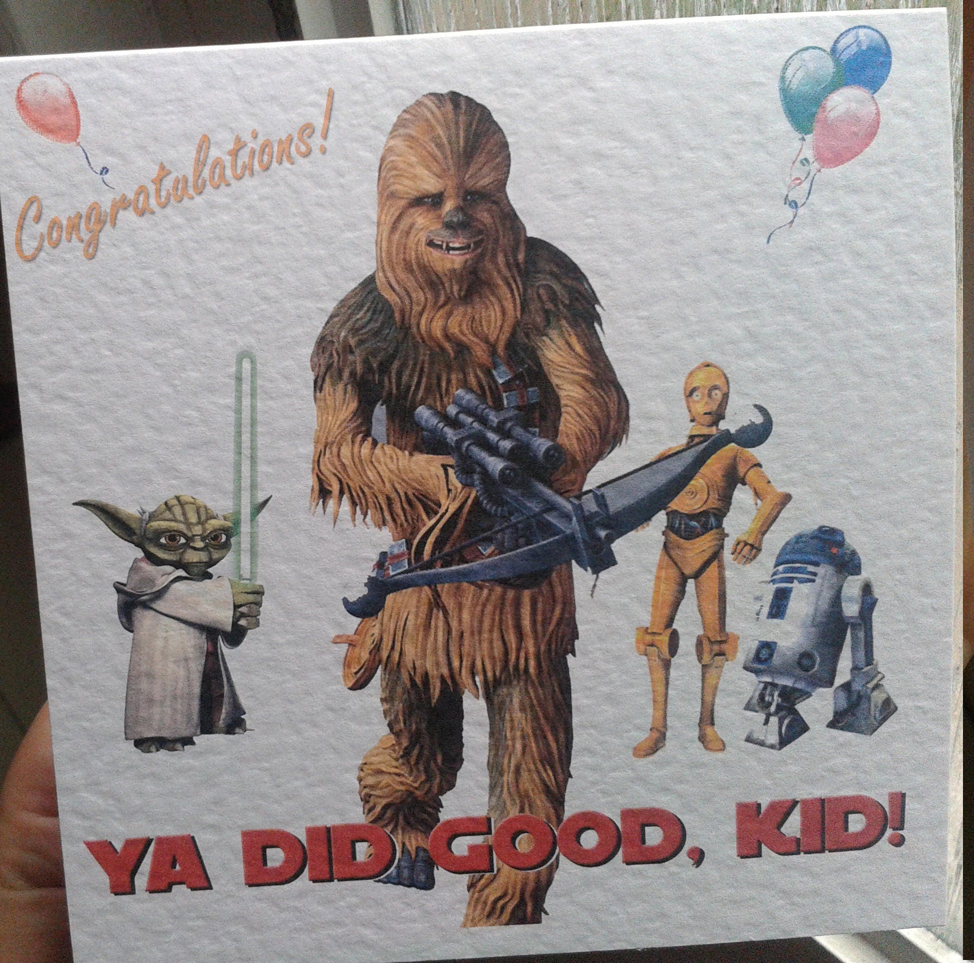 Handmade Cool Star Wars Congratulations Card | Etsy