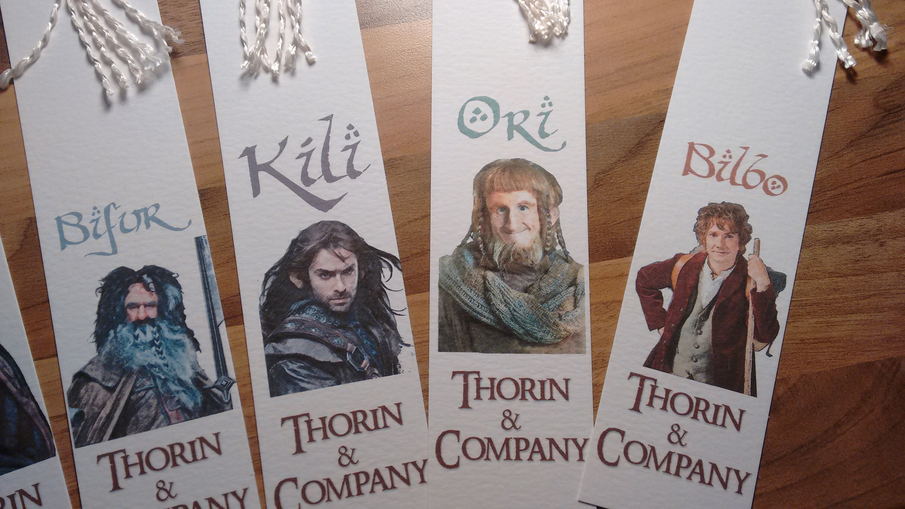 The Hobbit Thorin & Company Handmade Bookmark Set. Choose Any - Etsy UK