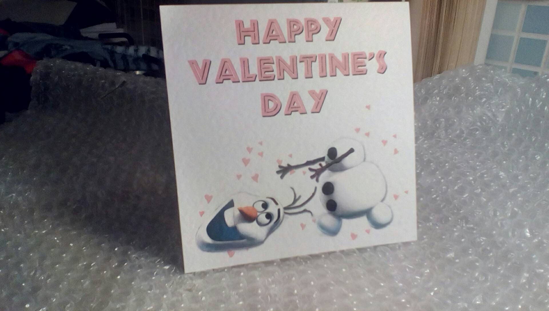 Olaf Valentine Card