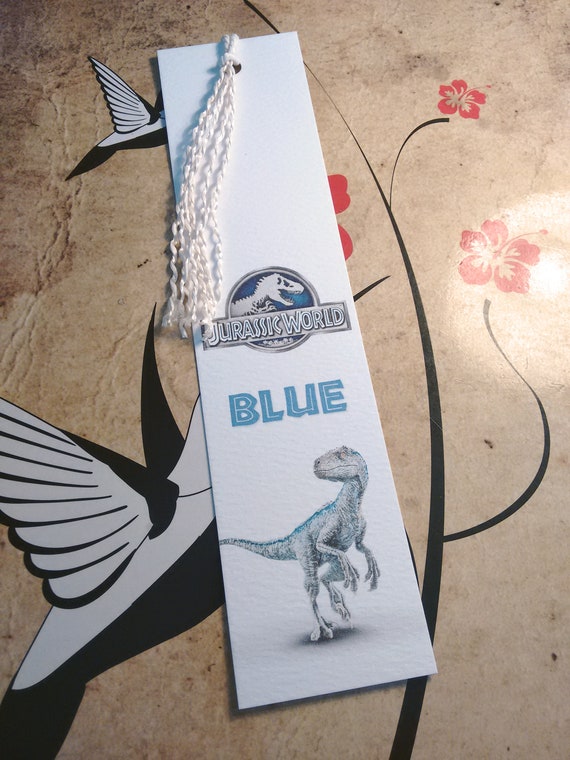 Blue Velociraptor Handmade Bookmark. Nice Little Gift. - Etsy