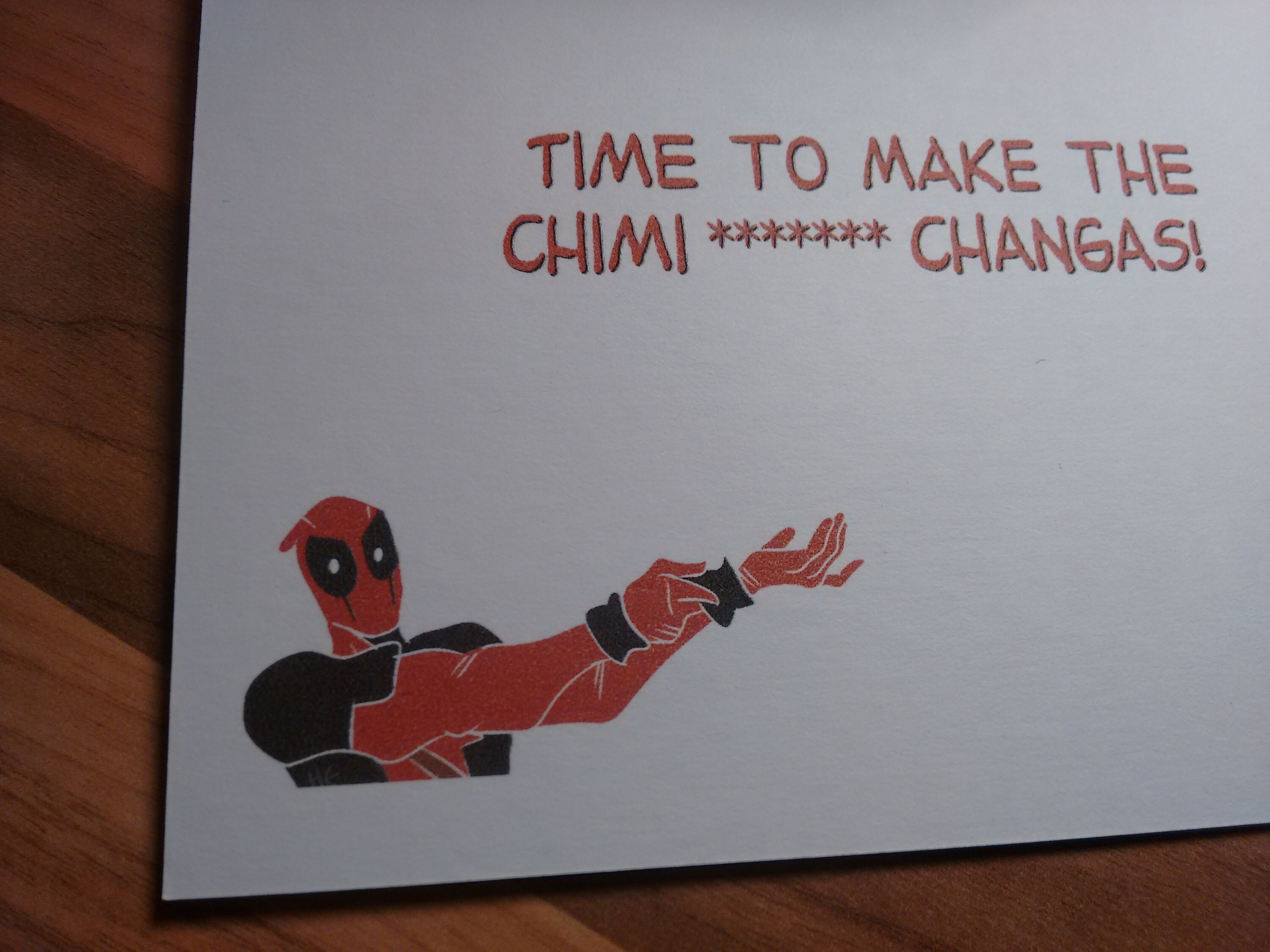 Deadpool Birthday Card Can be personalised : Drawn by | Etsy