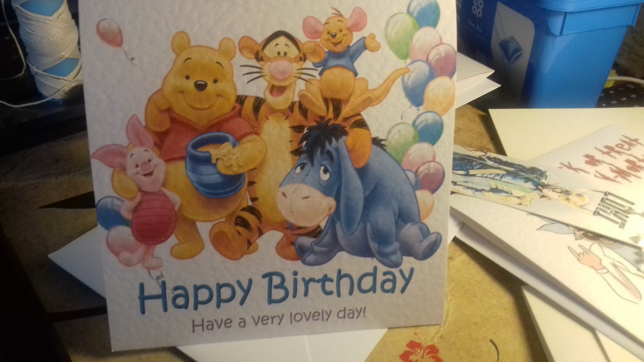 Handmade Winnie the Pooh and Friends Birthday Card - Personalised or ...