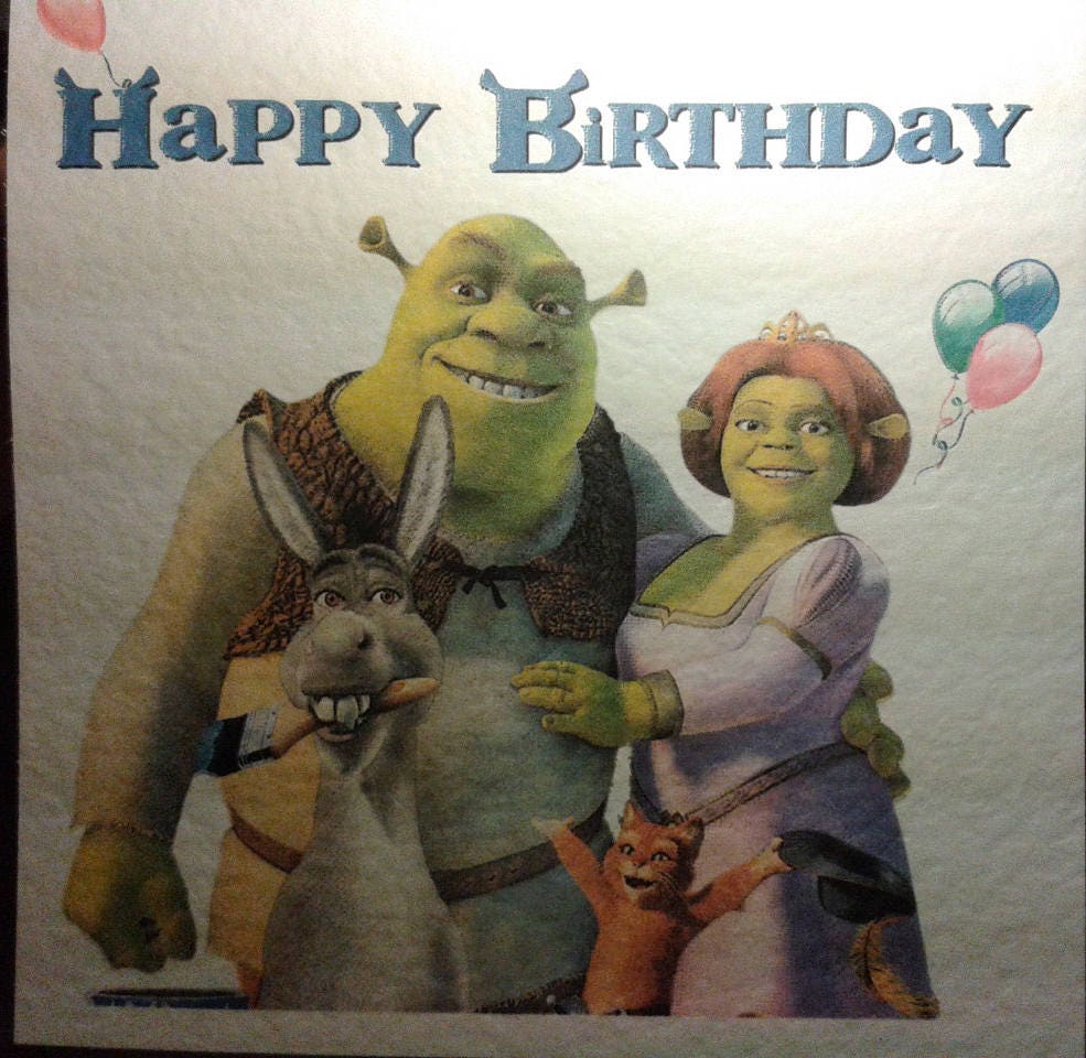 Paper & Party Supplies Have a Shrek-cellent Birthday Greetings Card ...