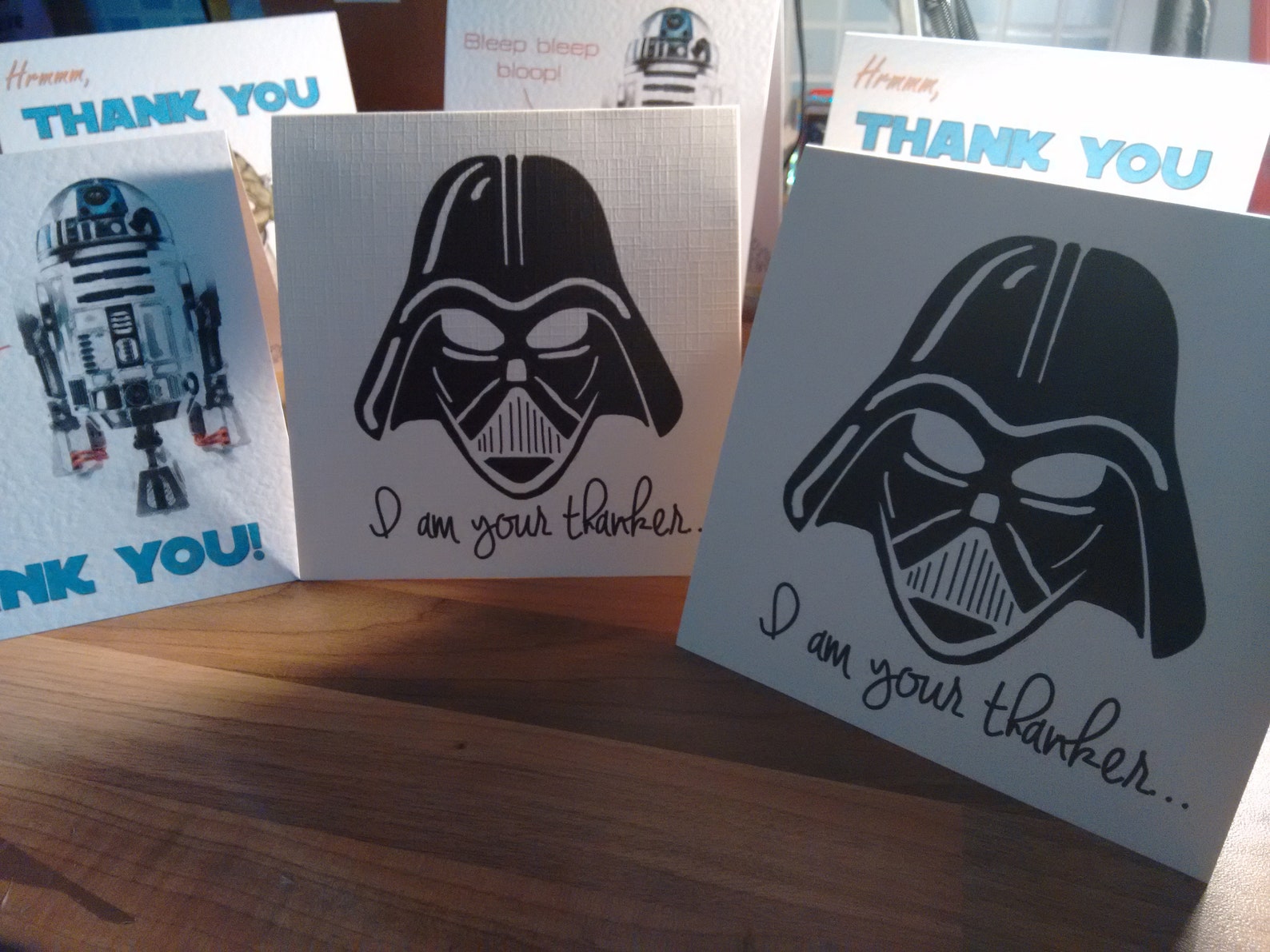 Star Wars Mixed Thank You Cards Pack [PACK of 8] R2D2, Yoda, Darth ...