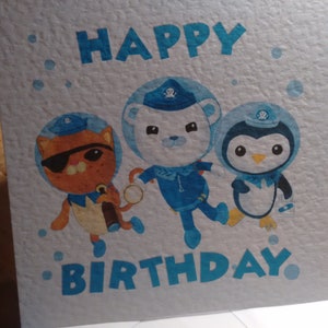 Hand Drawn Octonauts Birthday Card! Can Be Personalised :) - Etsy