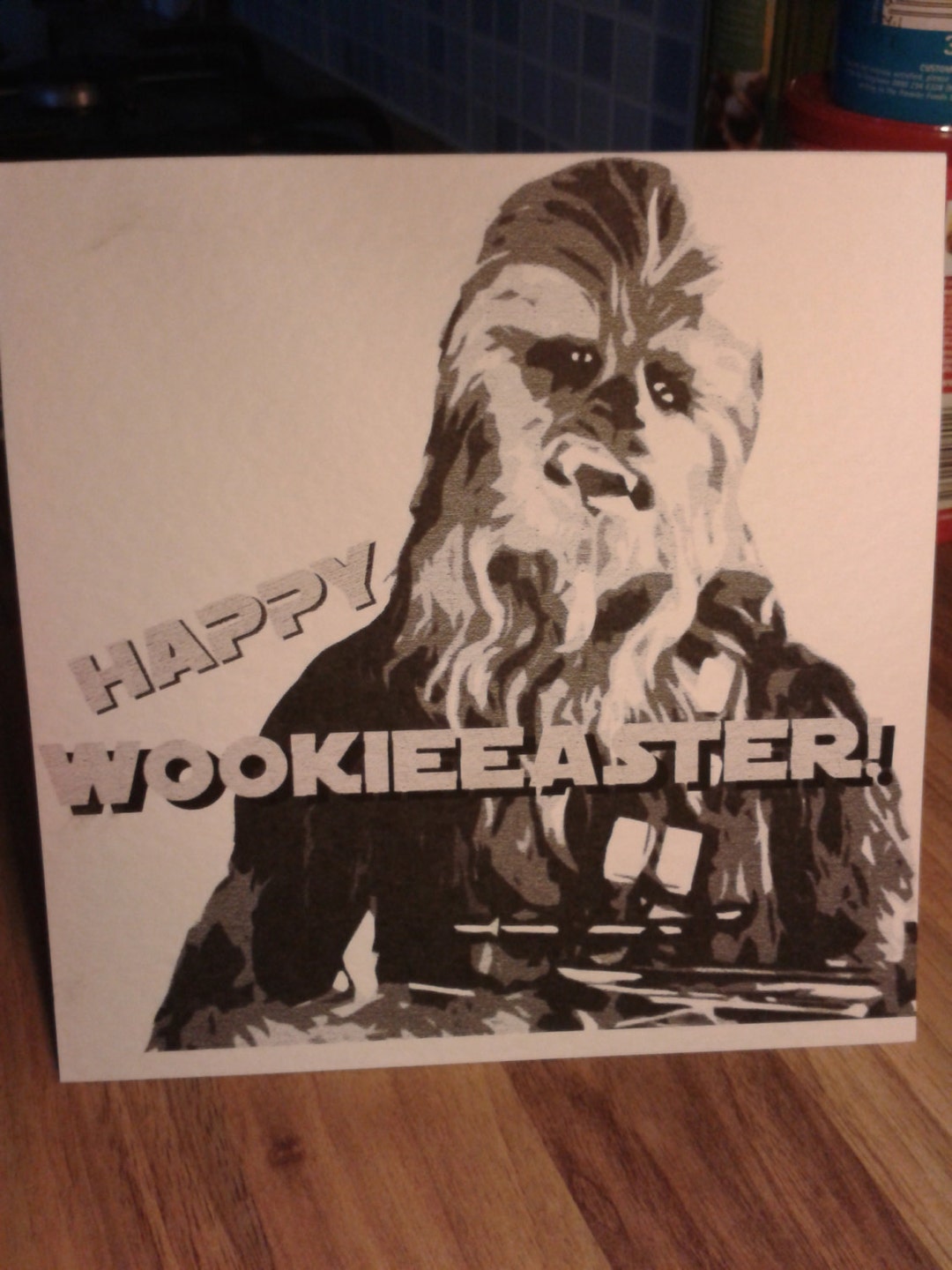 Handmade Star Wars Easter Card Chewie chewbacca HAPPY - Etsy
