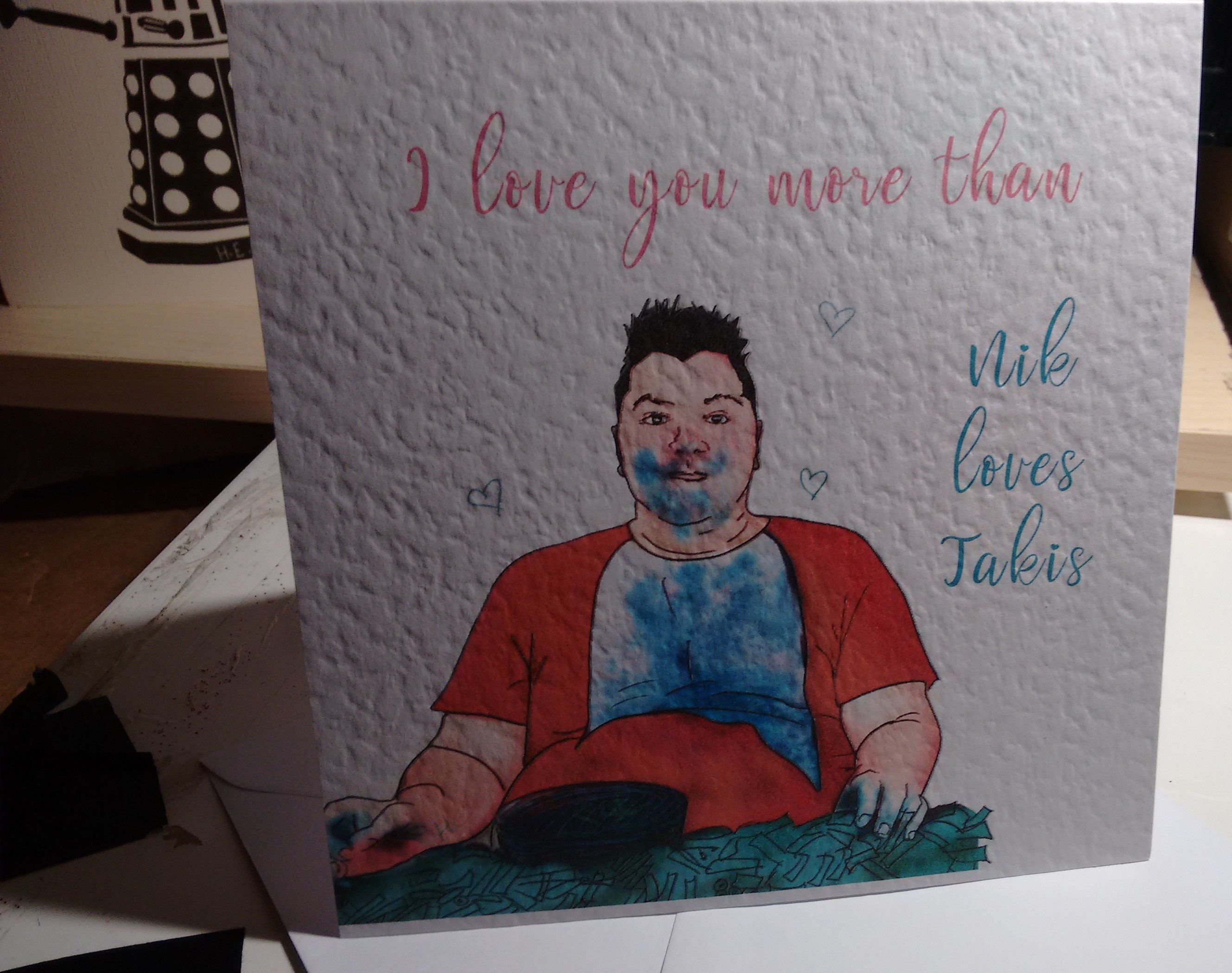 Drawn by Seller Nikocado Parody Cartoon Valentine's Card - Etsy