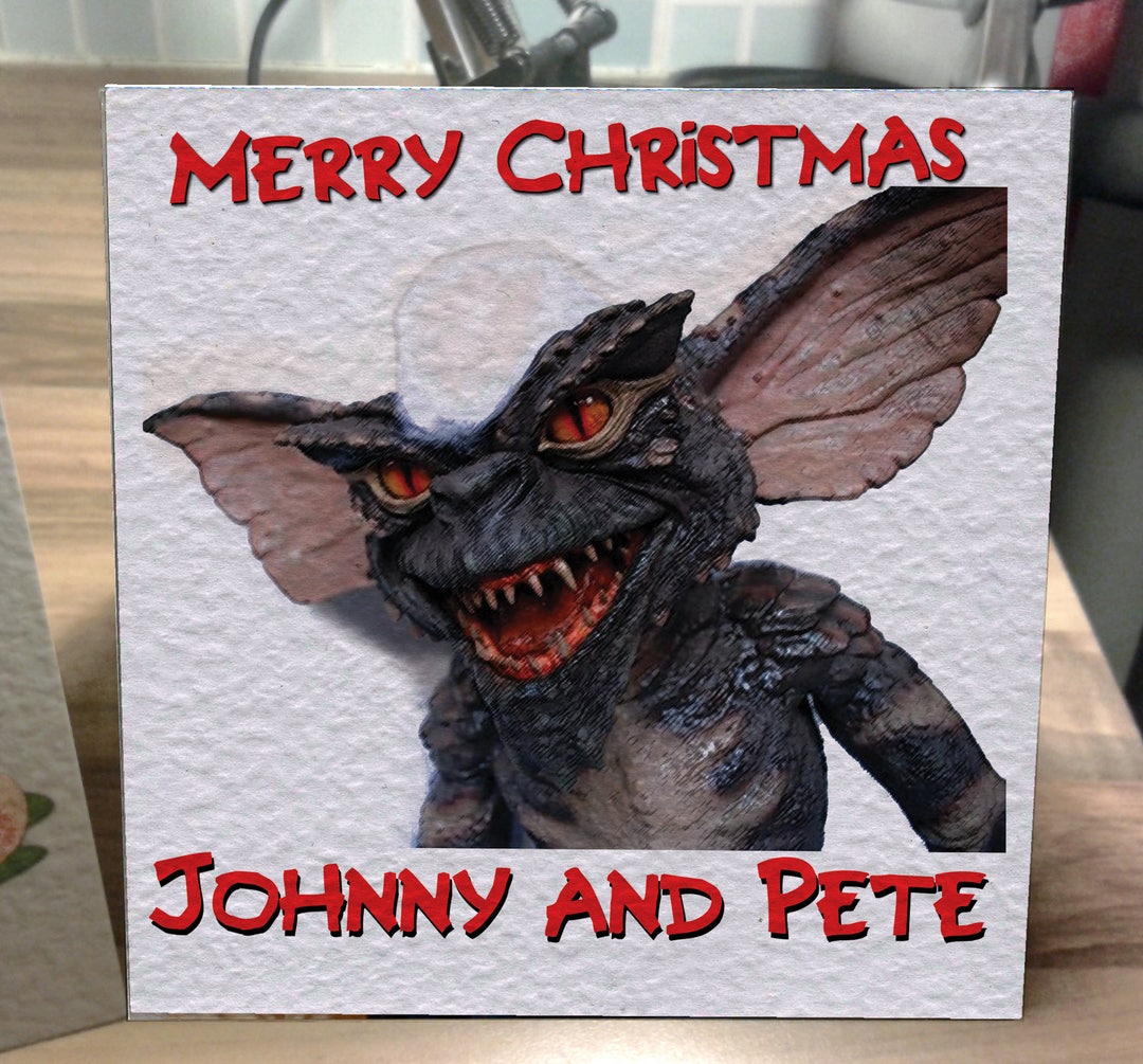 Personalisierte Gremlins Weihnachtskarte - Etsy.de