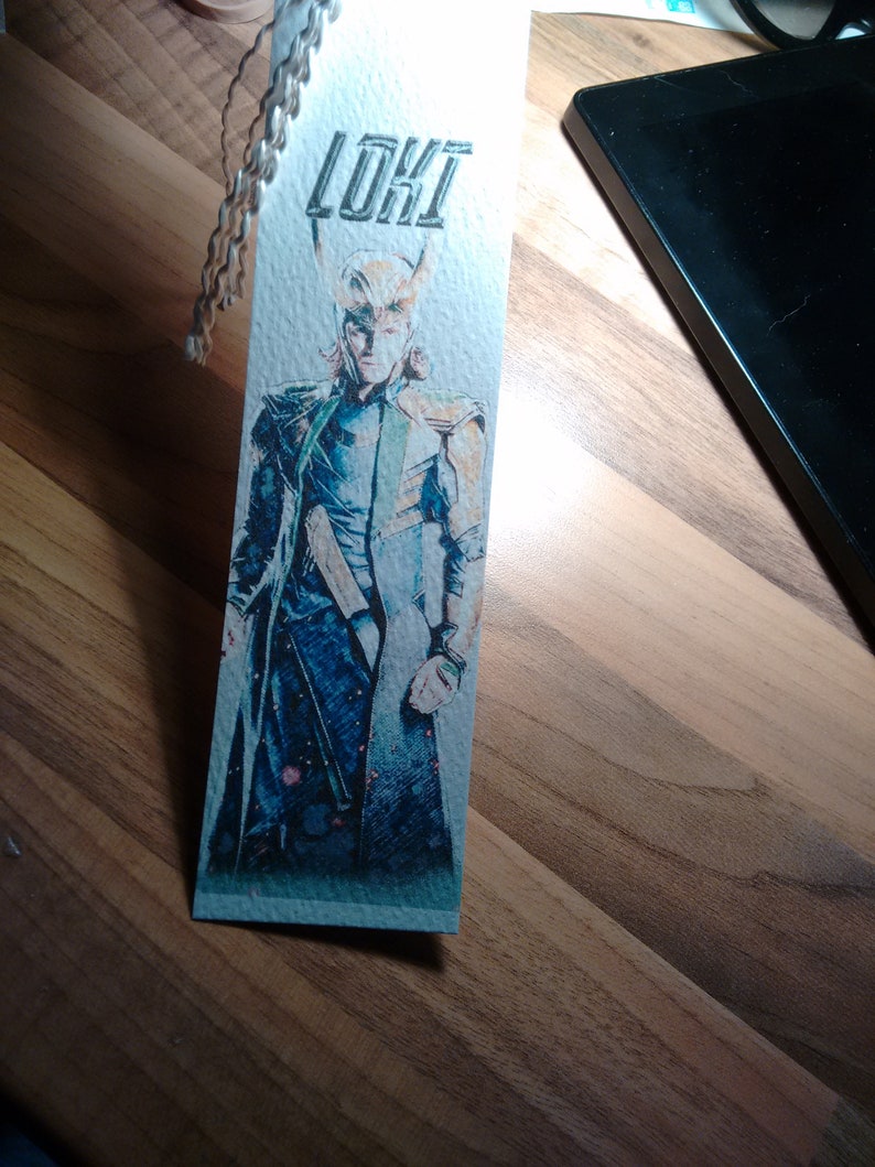 Loki Handmade Bookmark. Nice Little Gift. Avengers. Marvel. - Etsy UK