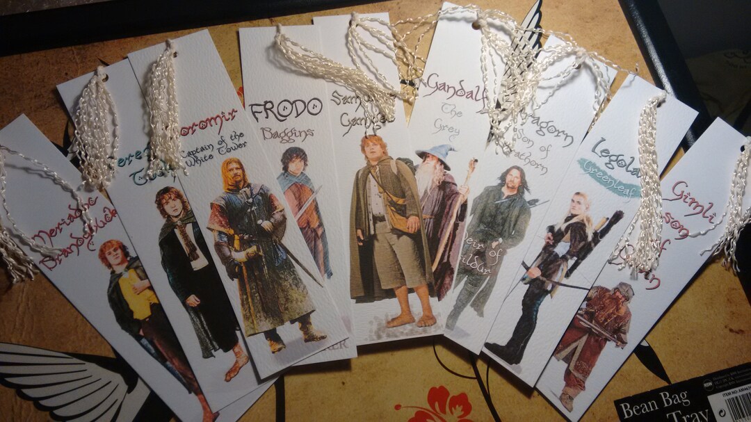 Lord of the Rings Handmade Bookmark Set. Choose Any or All. Nice Little ...