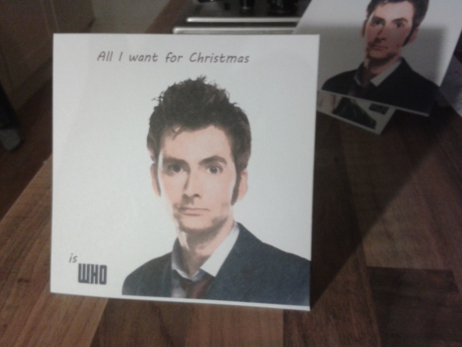 Handmade Doctor Who Christmas Card 10th Doctor David Tennant. Can ...