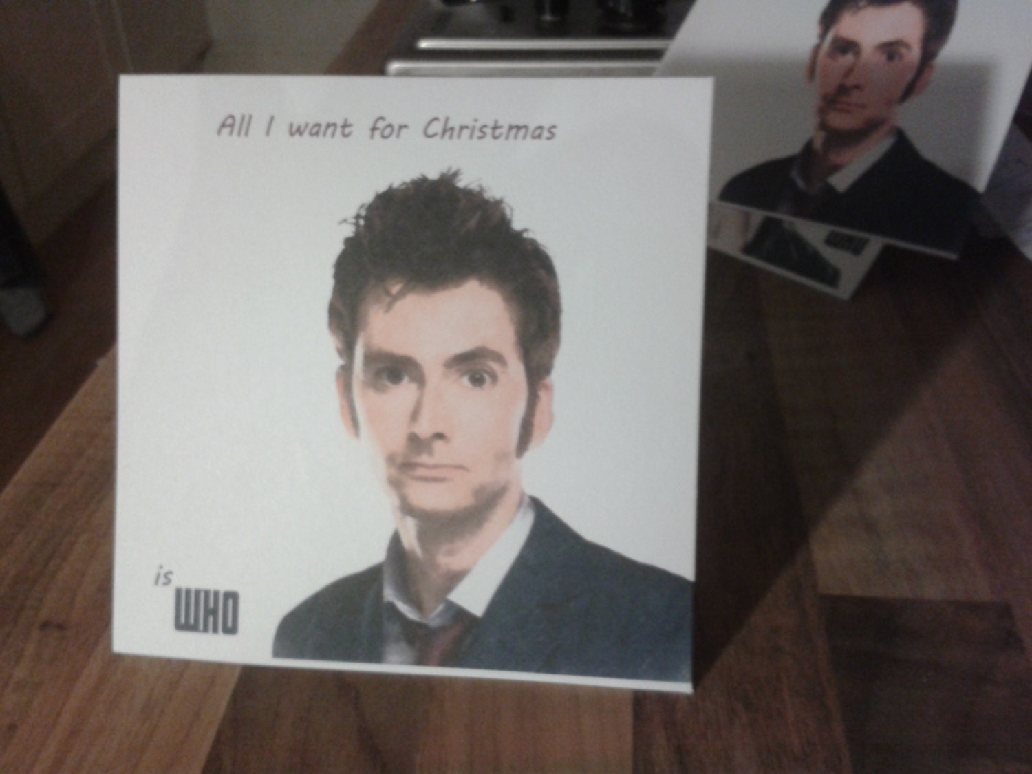 Handmade Doctor Who Christmas Card 10th Doctor David Tennant. Can ...