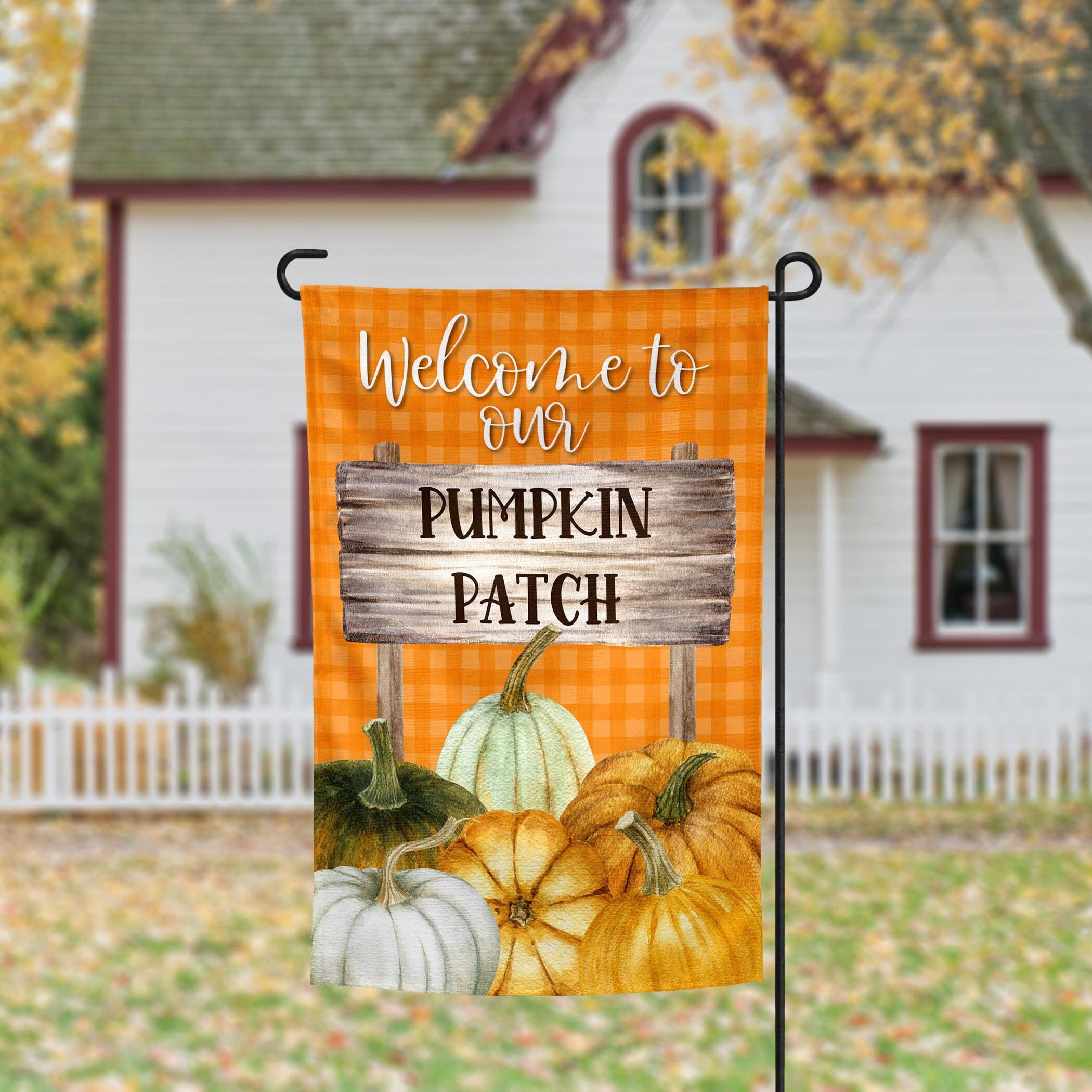 Home & Living Personalized Autumn Fall Garden Flag Floor & Rugs Rugs ...