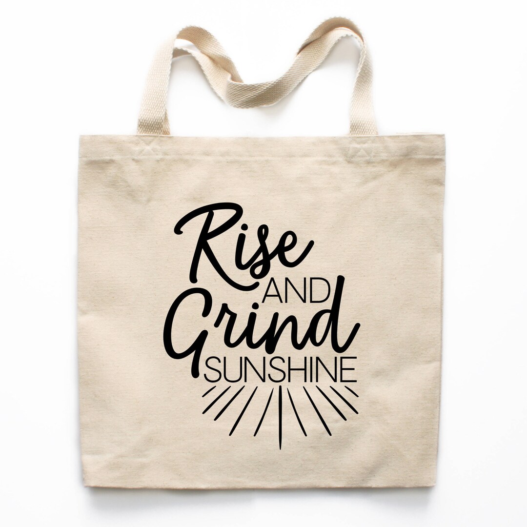 Rise and Grind Sunshine,Cadeau de motivation, Sac fourre-tout Girl Boss ...