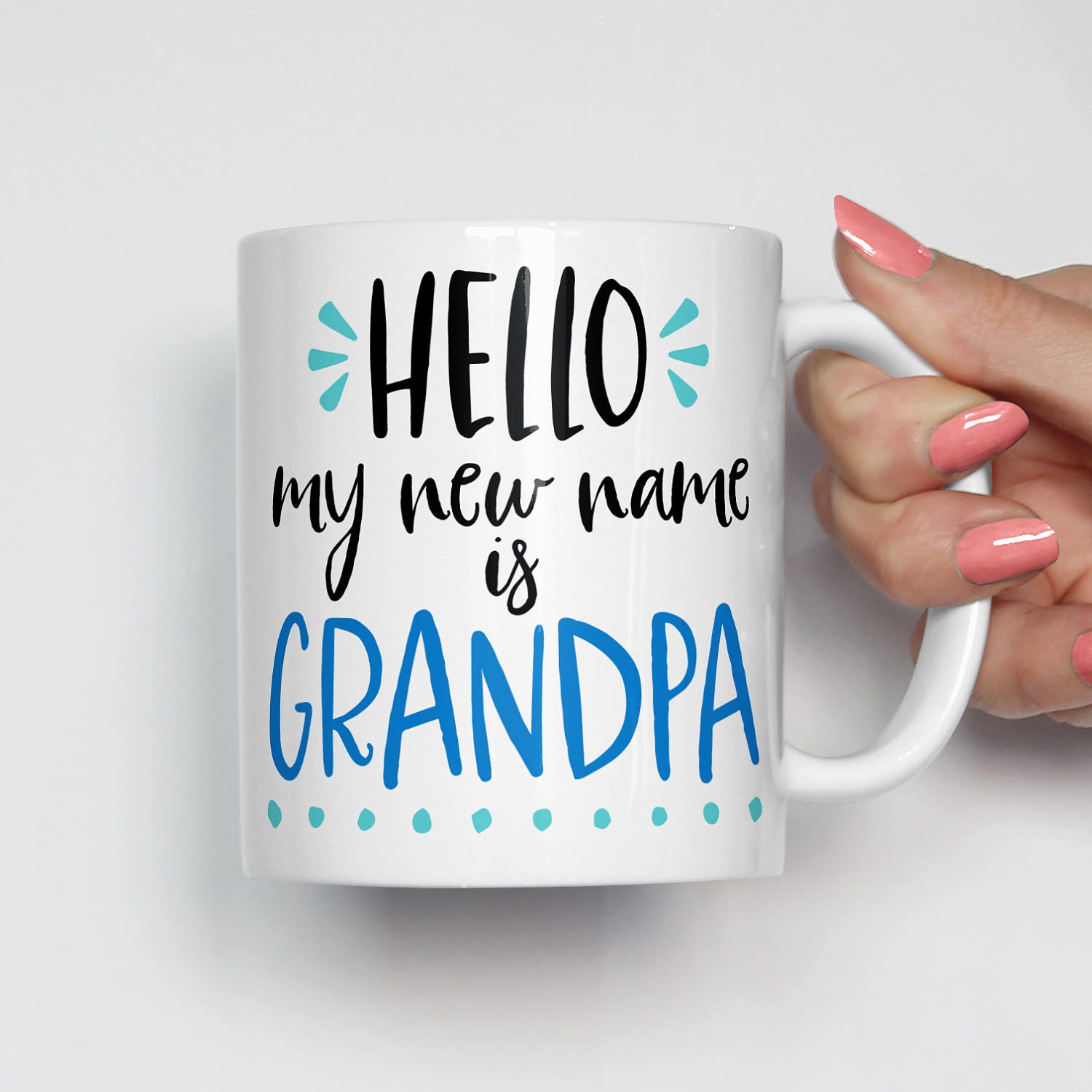 New Grandpa Gift Fathers Day Gift New Grandpa Mug First | Etsy