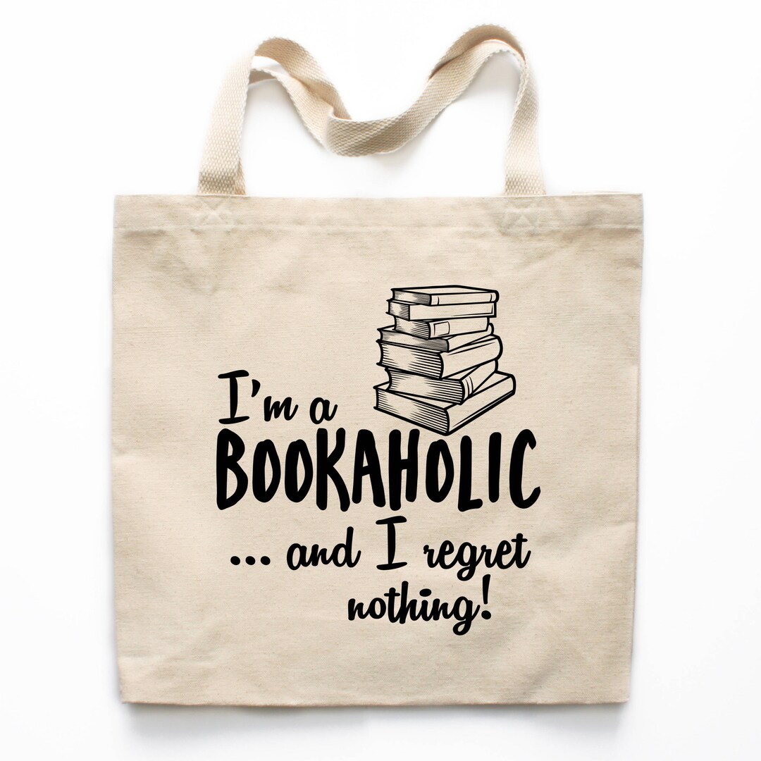 Book Tote Bag, Funny Tote Bag, Book Lover Gift, Book Lover Market Bag ...