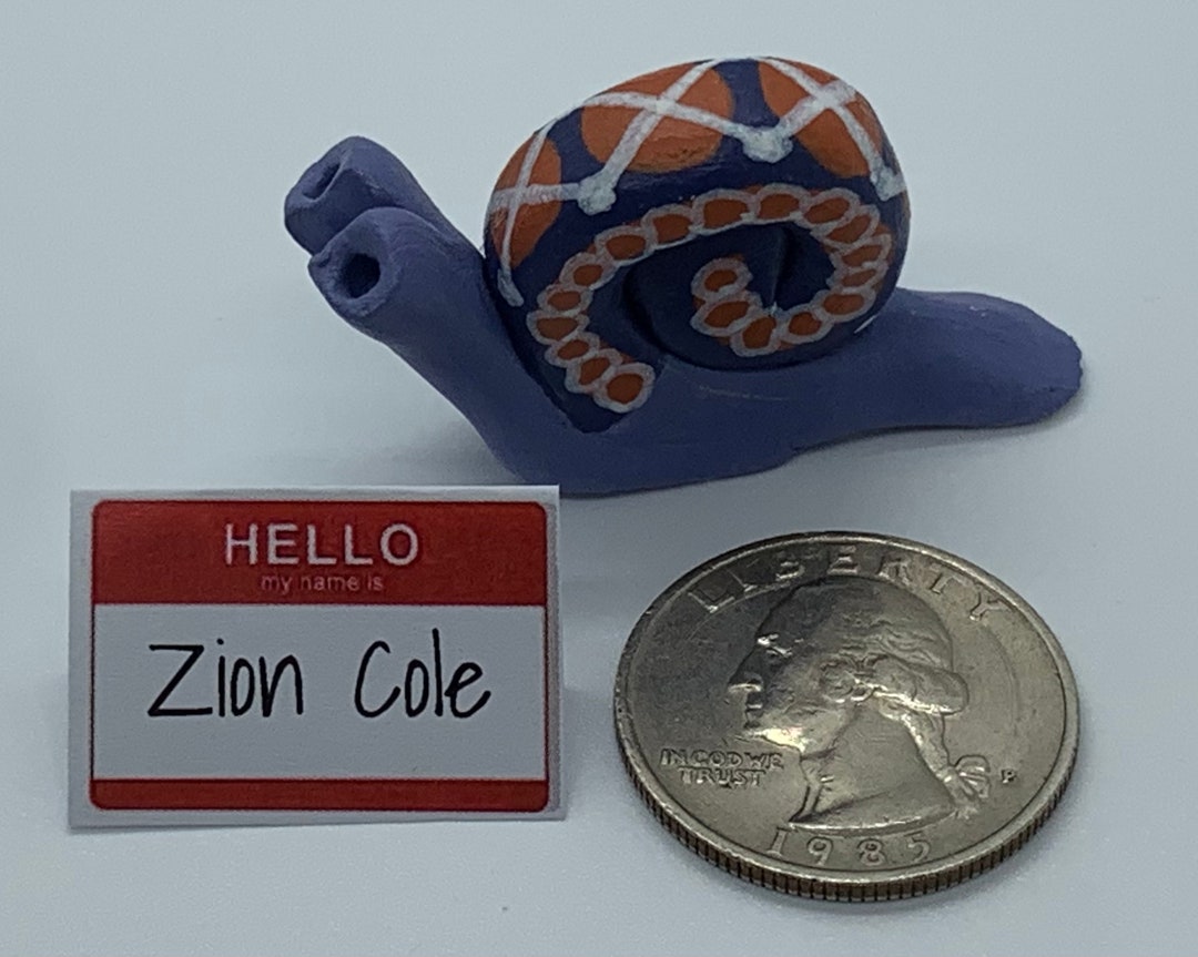 Limited Edition: Argyle Slow Down Snail “zion Cole” - Etsy
