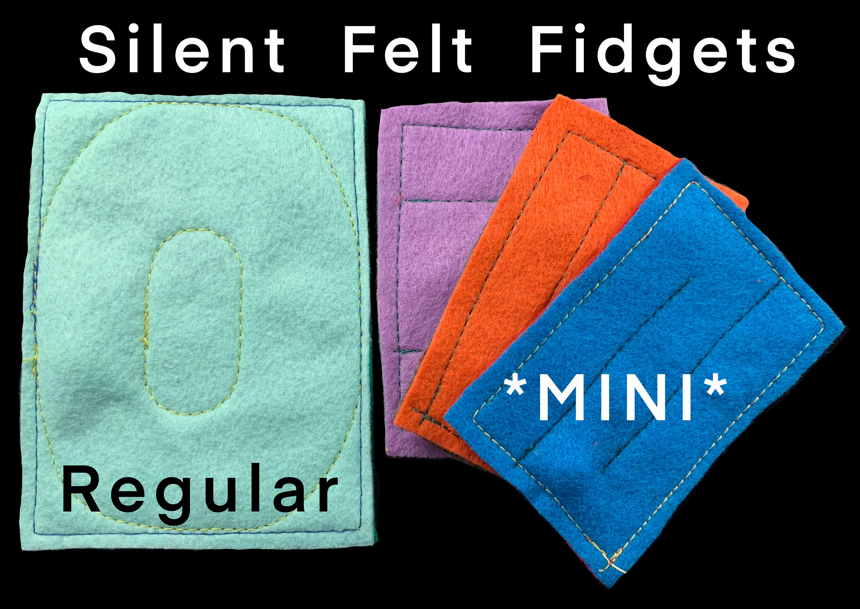 Silent Felt Fidgets MINI Set of 3 - Etsy