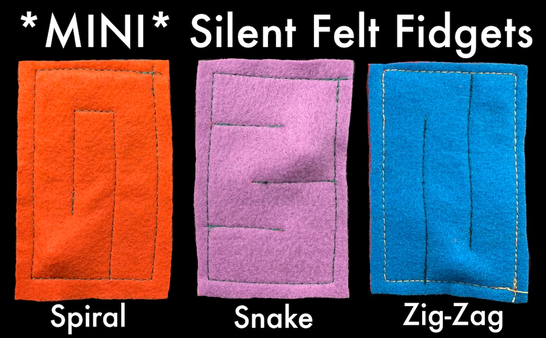 Silent Felt Fidgets MINI Set of 3 - Etsy