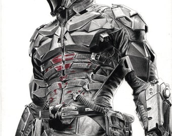 Arkham Knight Pencil Drawing Batman Game Ps3 Xbox Dark Print - Etsy