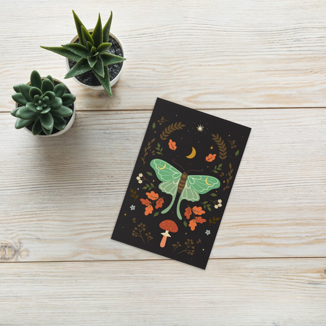 Luna Greeting Card - Etsy