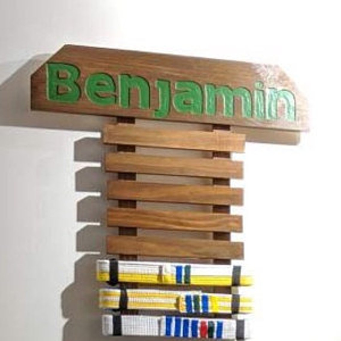 Karate Belt Display Rack Martial Arts Display Rack Holder Holds 18 ...