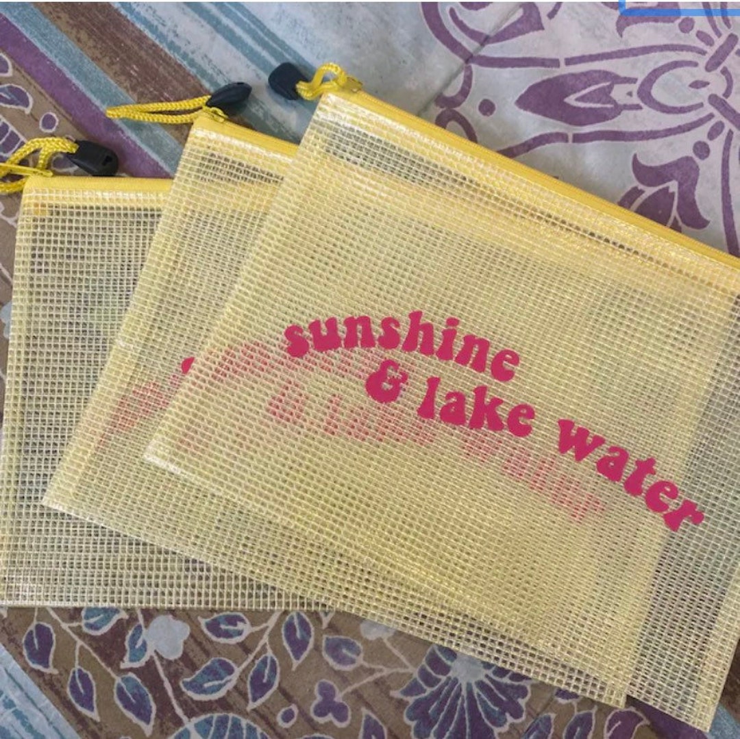 Sunshine and Lake Water Wet Dry Zipper Bag Pouch | Summer Water ...