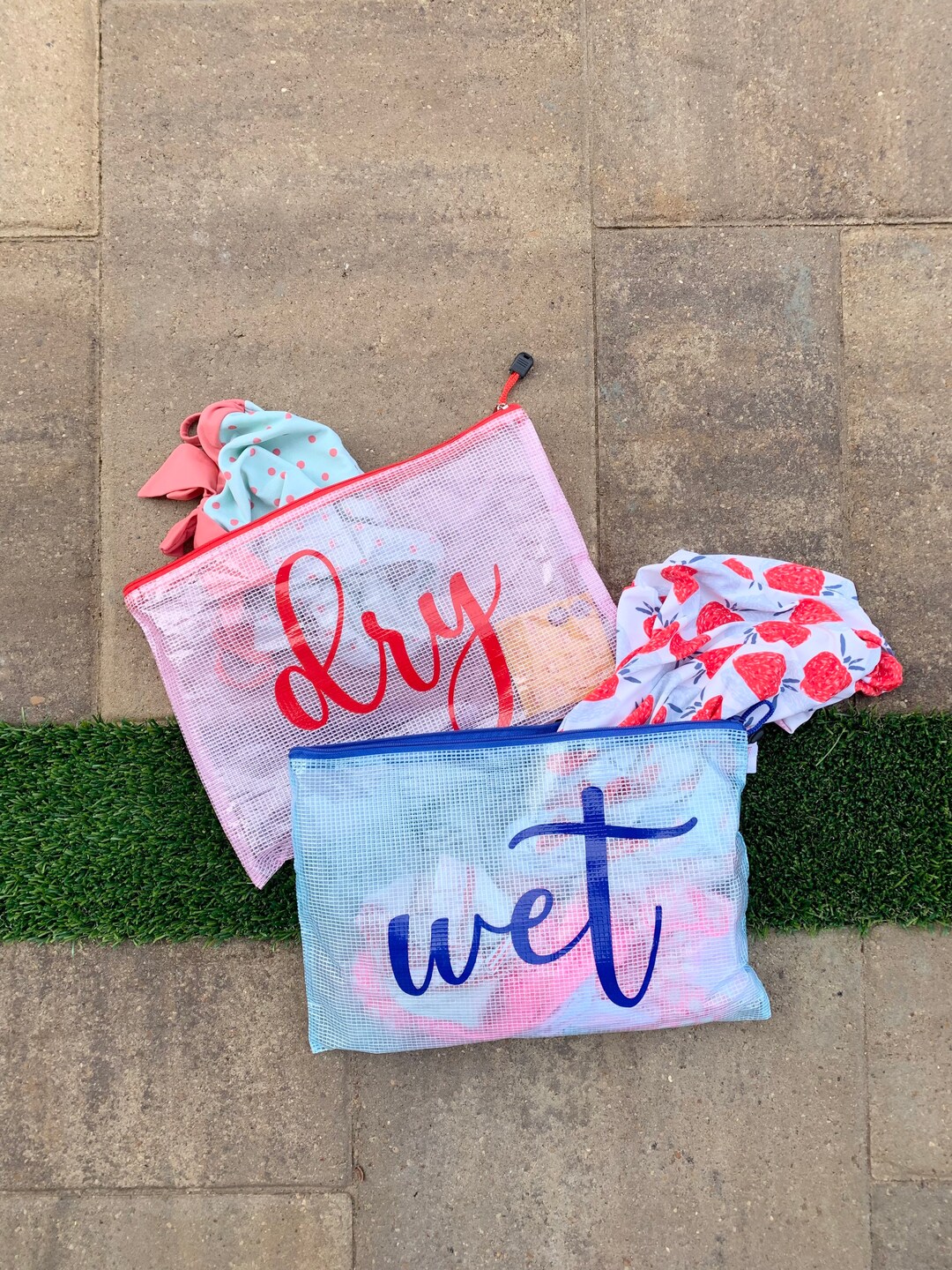 Wet Dry Swimsuit Storage Bag | Water Resistant Zipper Bag Pouch | Wet ...