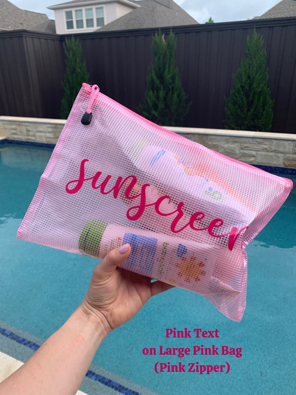 Sunscreen Storage Bag Custom Water Resistant Zipper Bag - Etsy