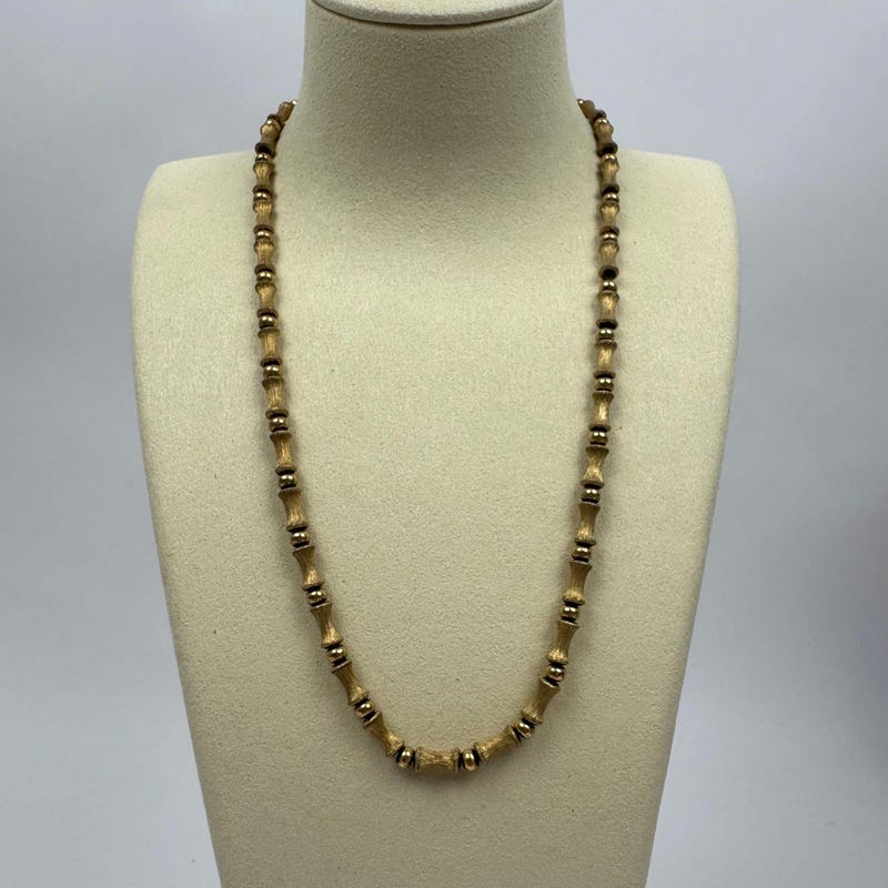 Vintage Monet Bead Necklace - Etsy