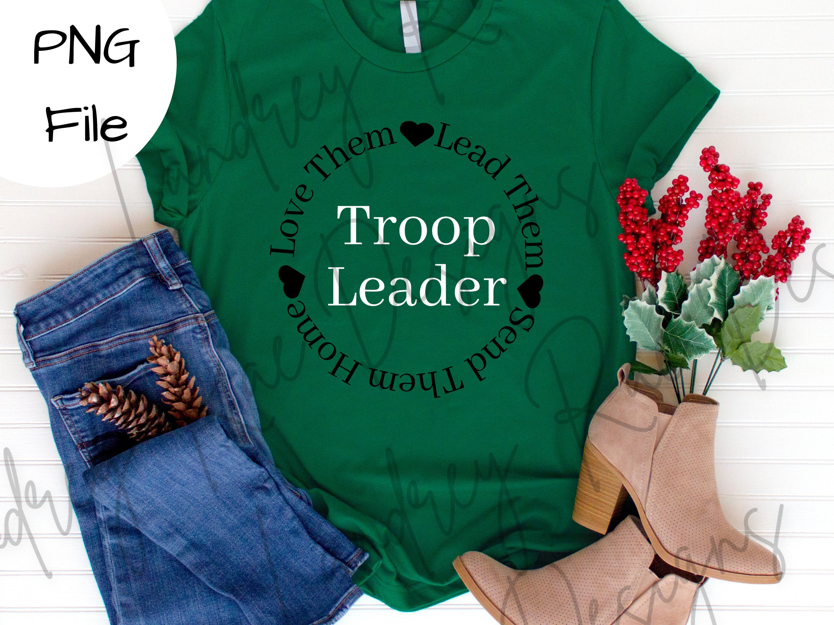 Troop Leader SVG PDF PNG File - Etsy