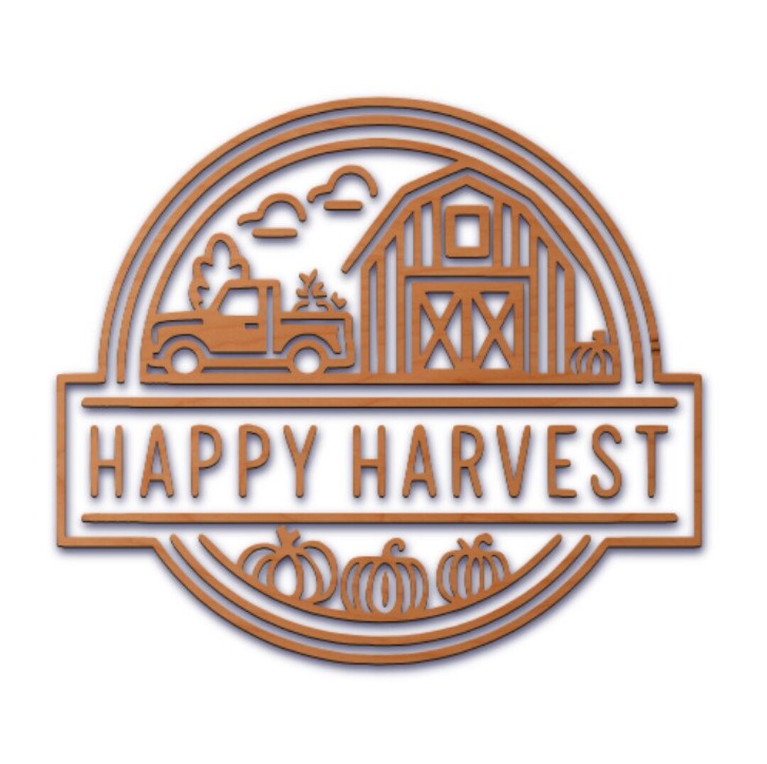 Happy Harvest SVG, Harvest Svg, Happy Thanksgiving Svg, Thanksgiving ...