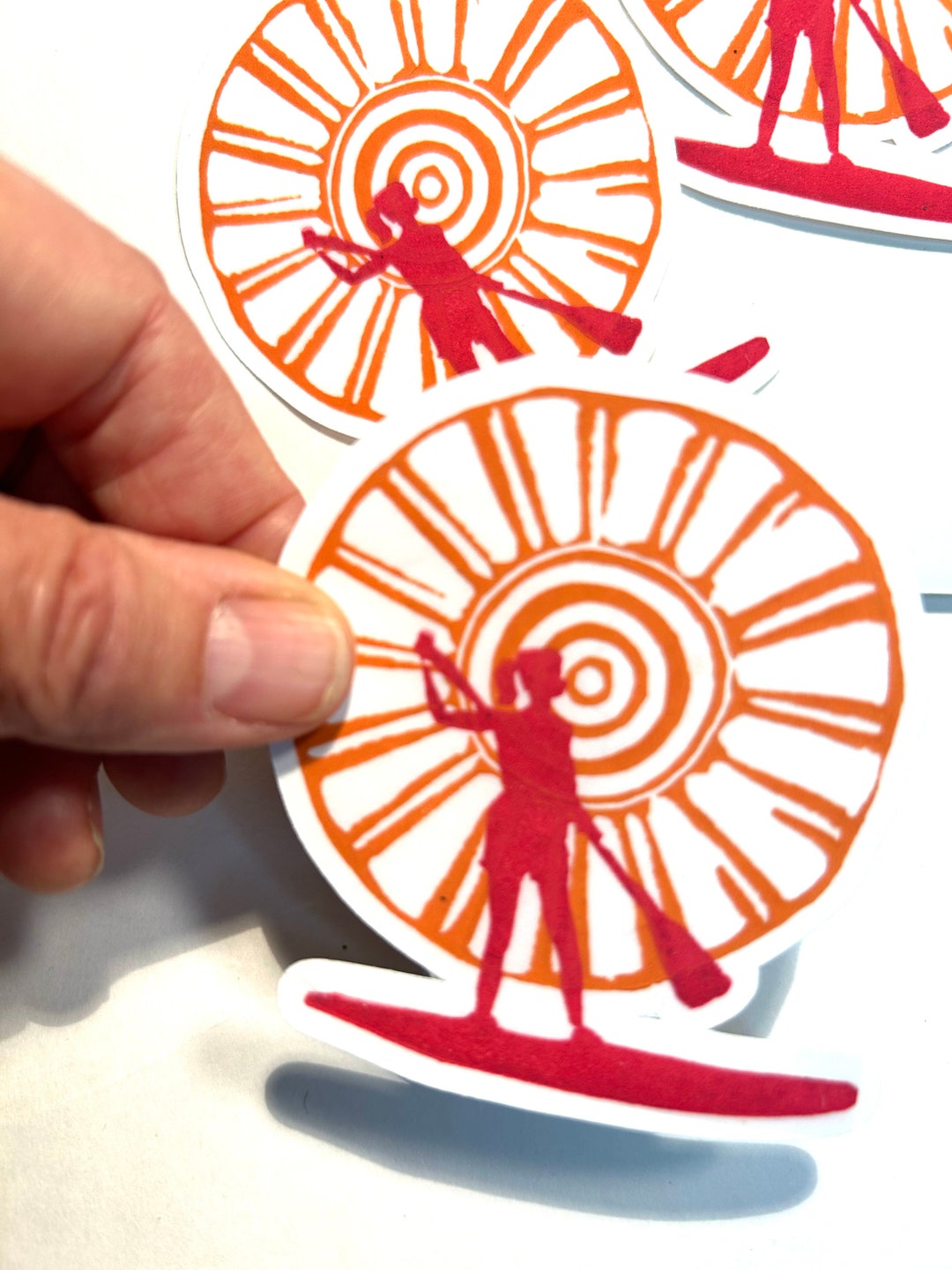 Die Cut Stickers Paddle Girl Vinyl Stickers Waterproof - Etsy