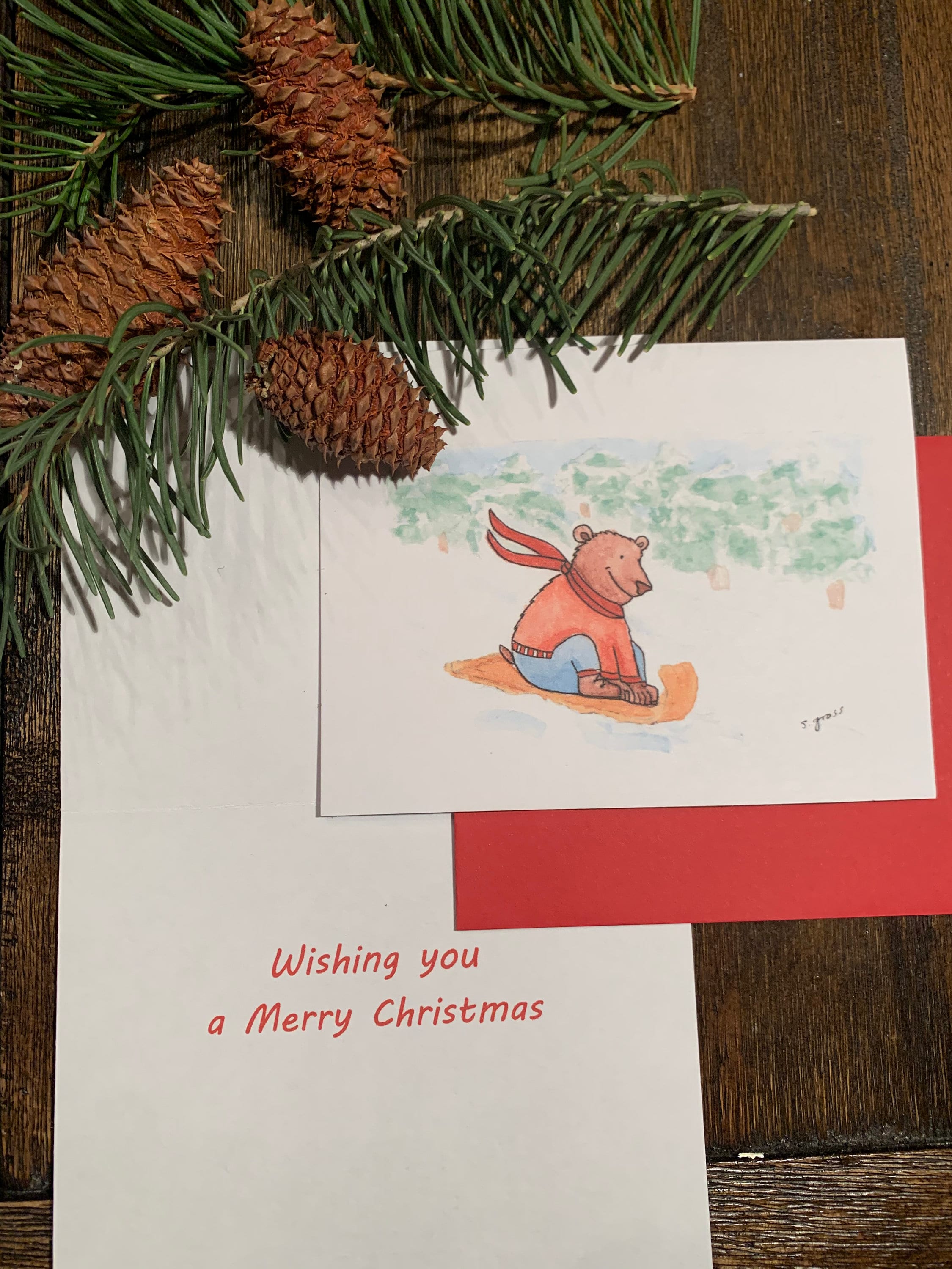 Holiday Card Set for Kids Kids Christmas Cards Artist-made - Etsy