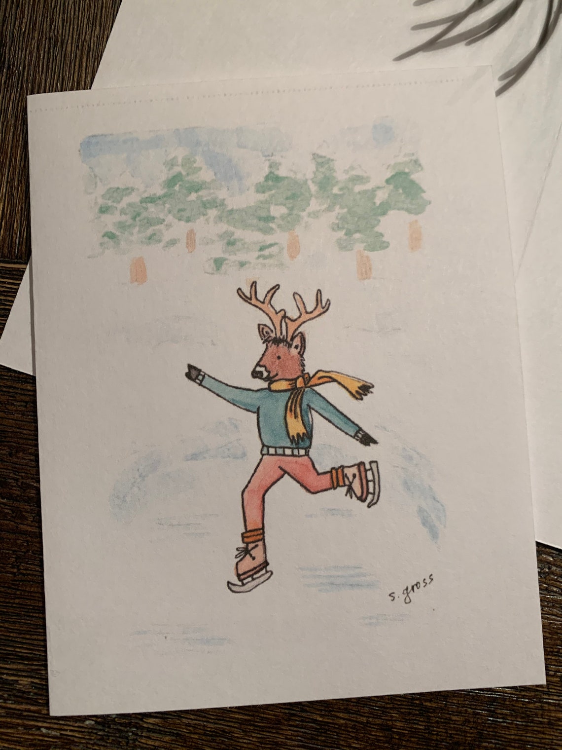 Holiday Card Set for Kids Kids Christmas Cards Artist-made - Etsy