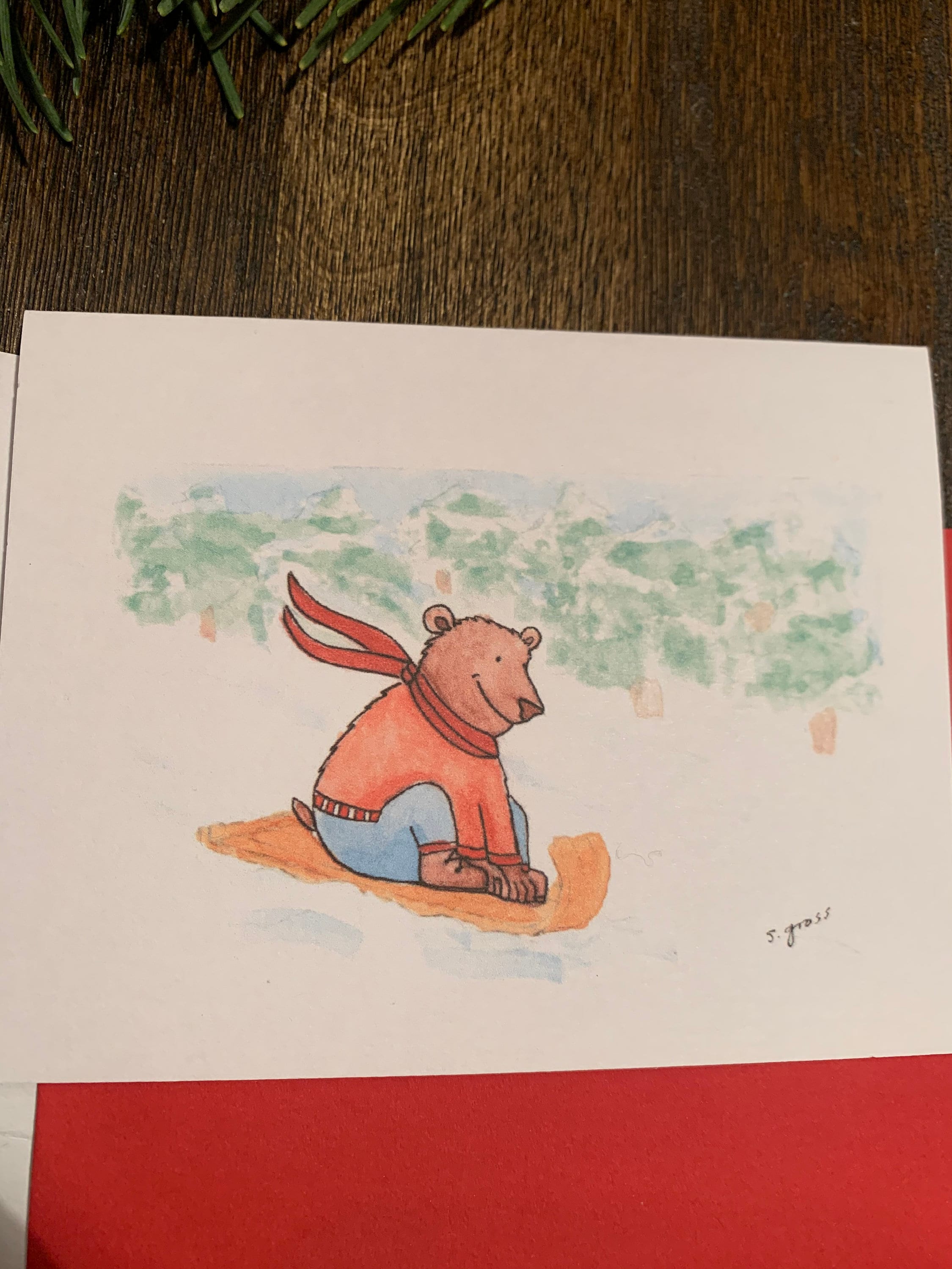 Holiday Card Set for Kids Kids Christmas Cards Artist-made - Etsy