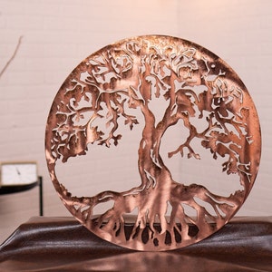 Handcrafted Tree of Life Metal Wall Art | Woodland Forest and Fantasy ...