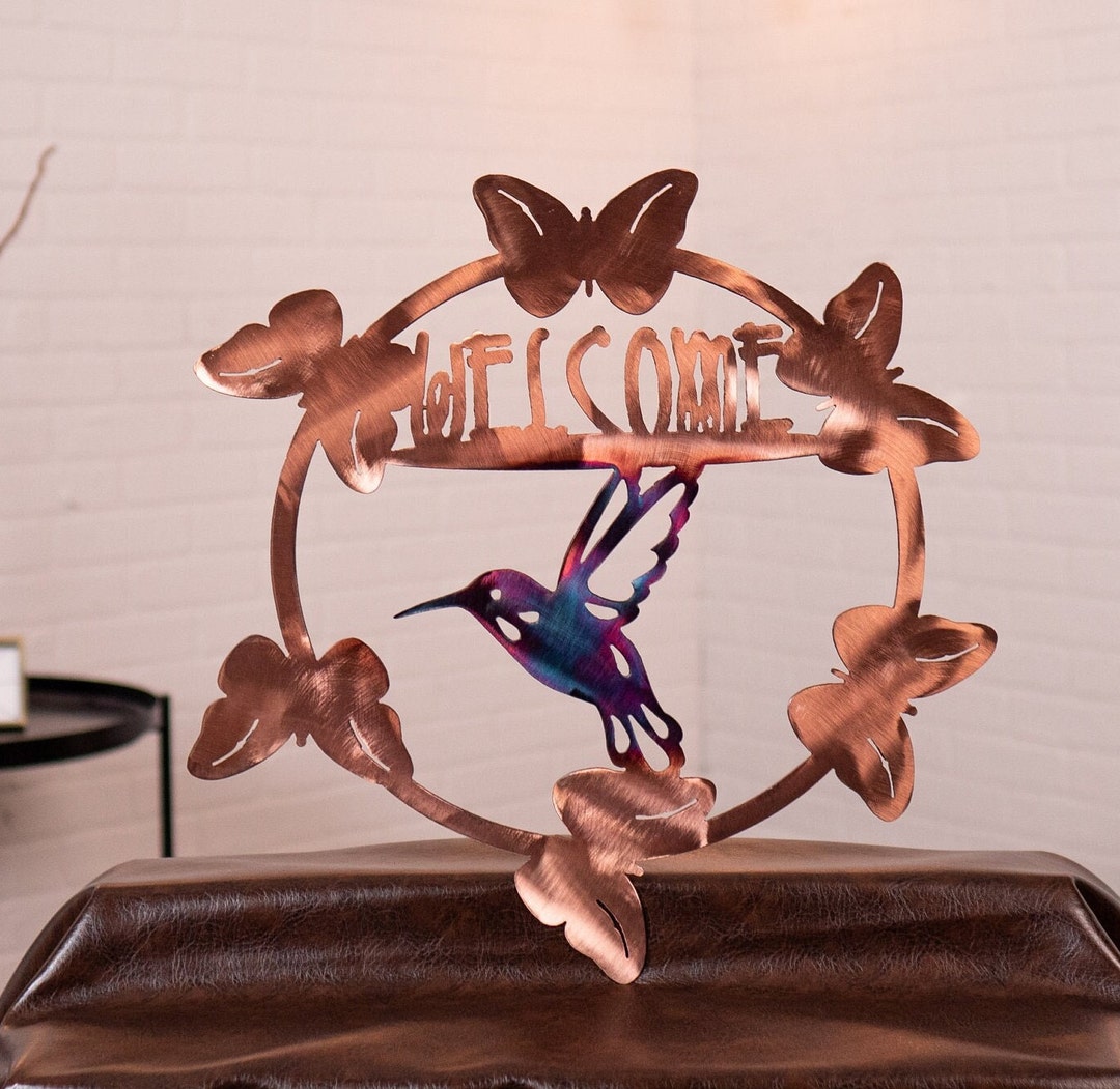Hummingbird Welcome Sign - Etsy